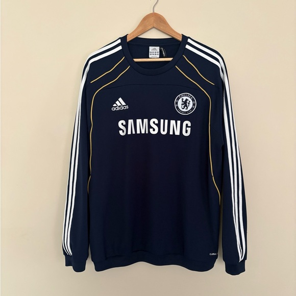 adidas | Sweaters | Chelsea Fc Adidas 90 Crewneck Sweater Training Top ...